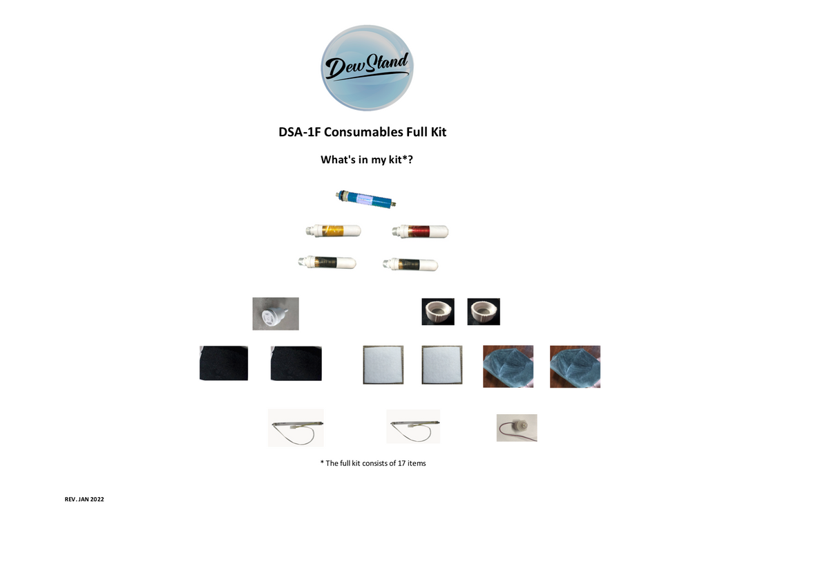 Atmospheric Water Generator DewStand-A Consumables Kits – Dewstand
